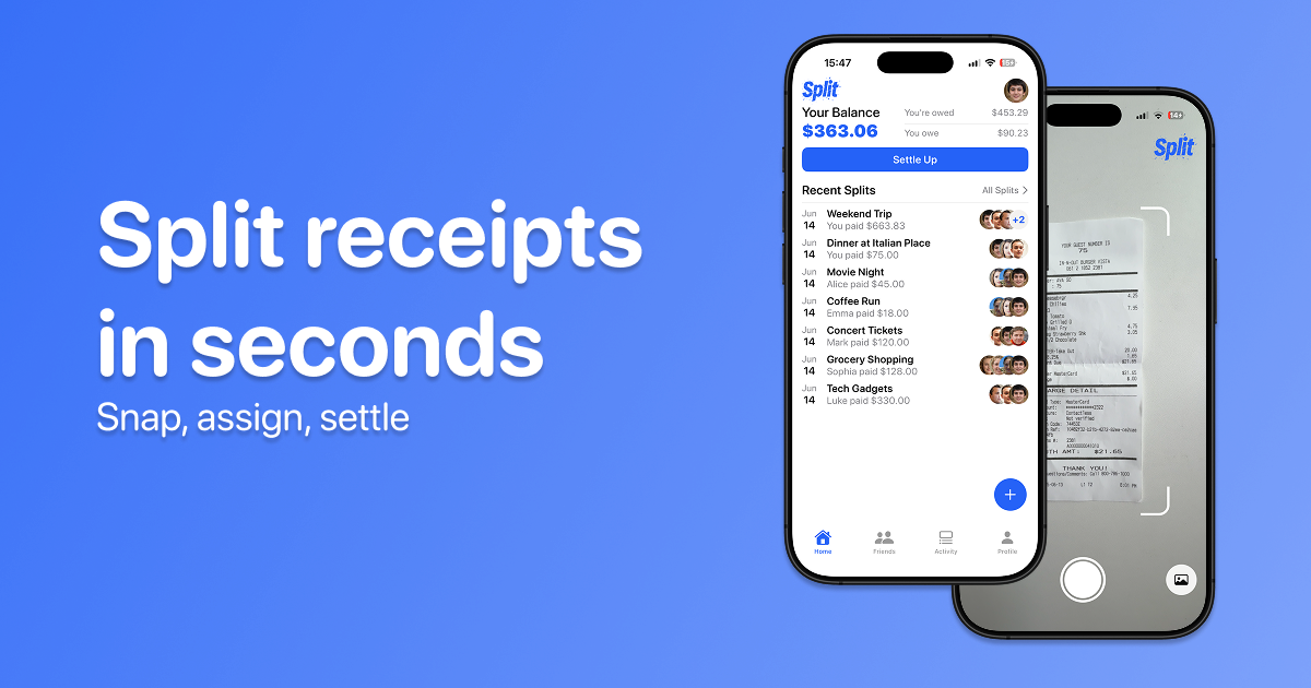 Split - The Easiest Way to Split Expenses